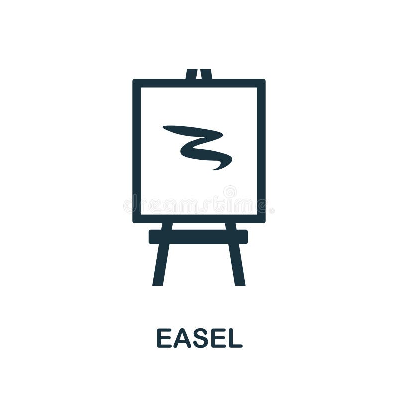 Easel Icon. Monochrome Simple Easel Icon for Templates, Web Design and ...