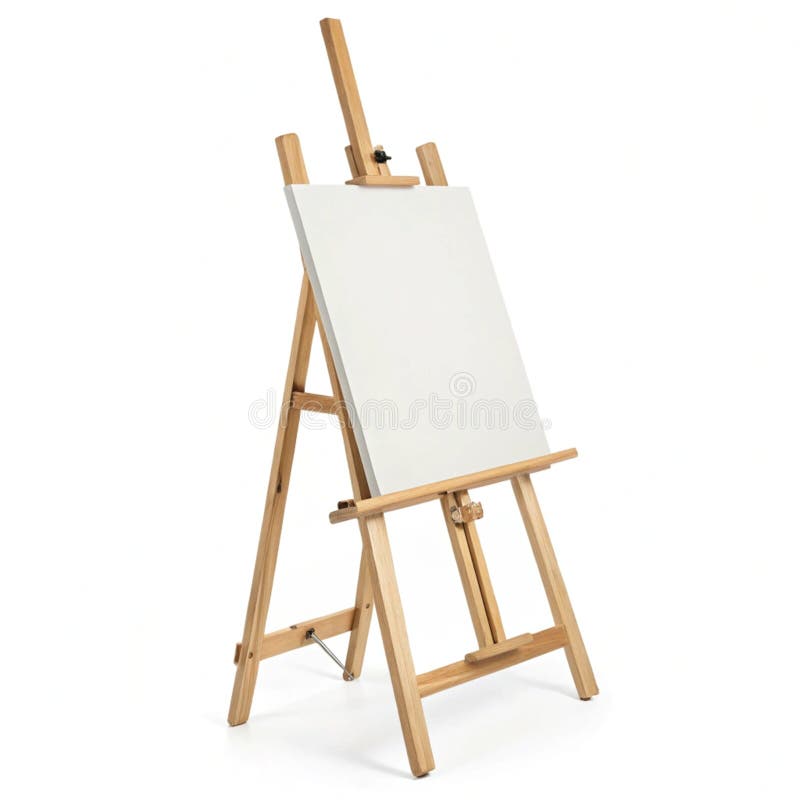 Easel Isolated on Transparent Background Stock Illustration ...