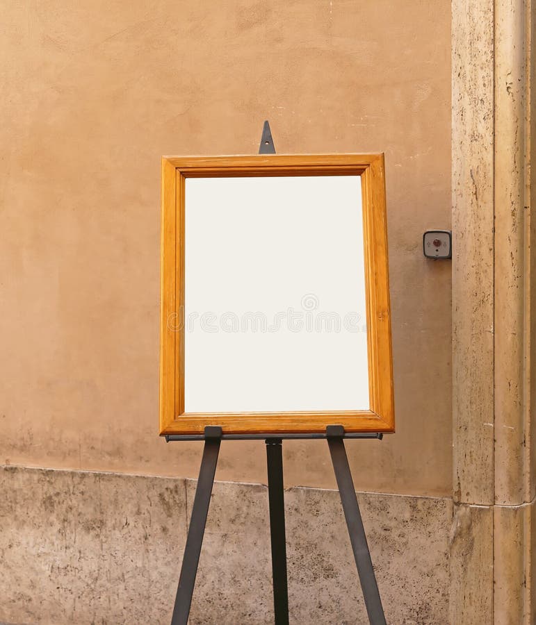 Menu Easel Restaurant stock image. Image of rectangular - 104949259