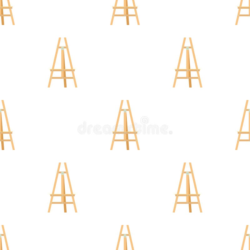 Easel Pattern Seamless Vector Stock Vector - Illustration of exhibition ...