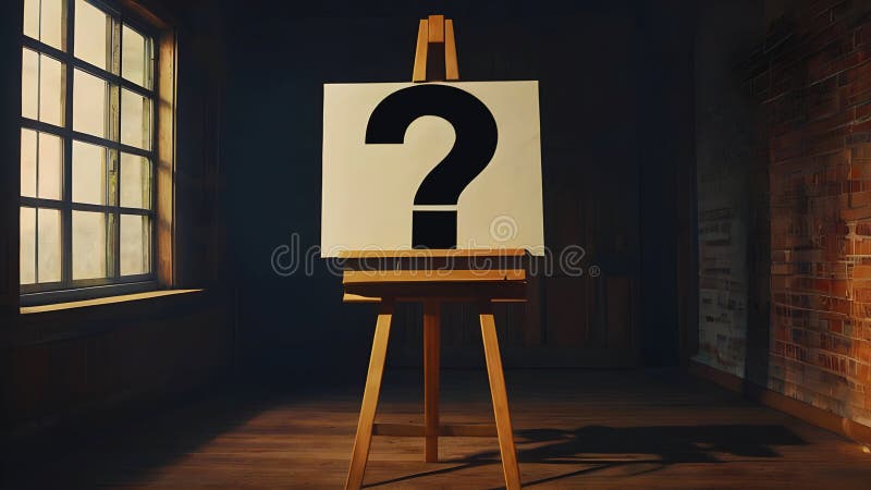 Easel with a Question Mark. Asking Questions, Searching for Truth ...