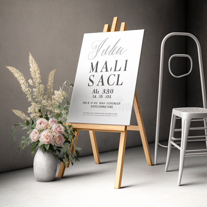 Easel Wedding Stock Illustrations – 212 Easel Wedding Stock ...