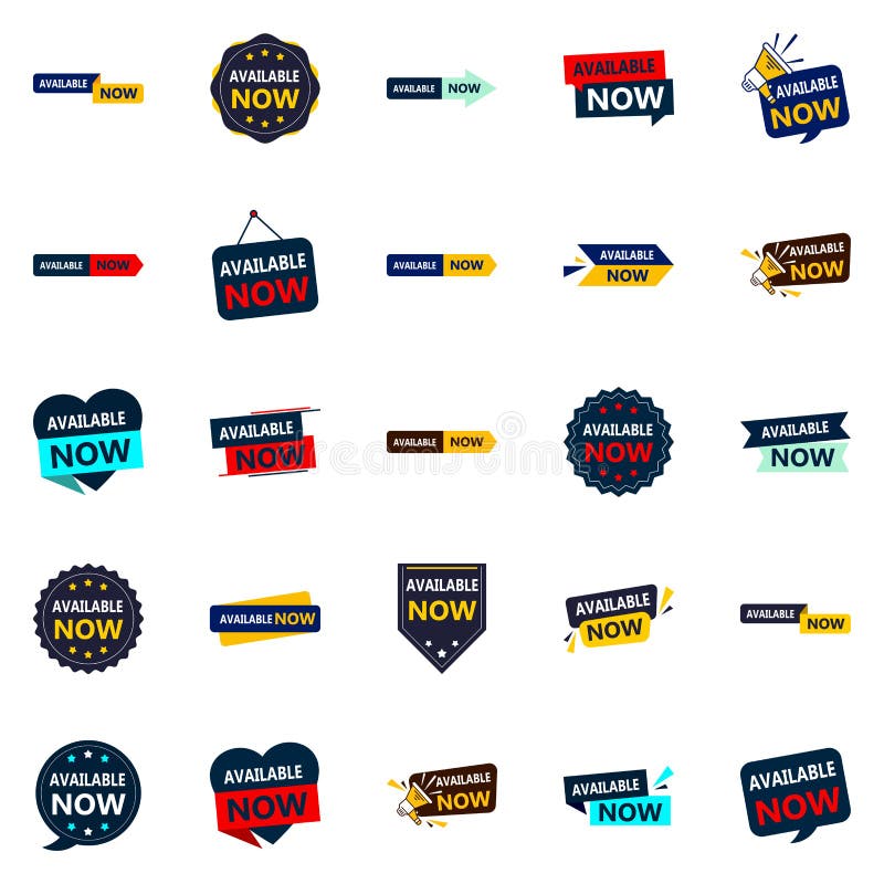 Easily Customizable Available Now 25 Vector Banners for Flexible Design ...