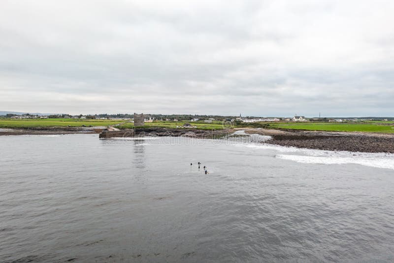 The Easky Pier and Castle in County Sligo - Republic of Ireland Stock ...