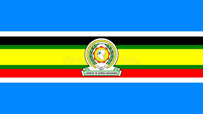East African Community Flag Vector Illustration Stock Vector ...