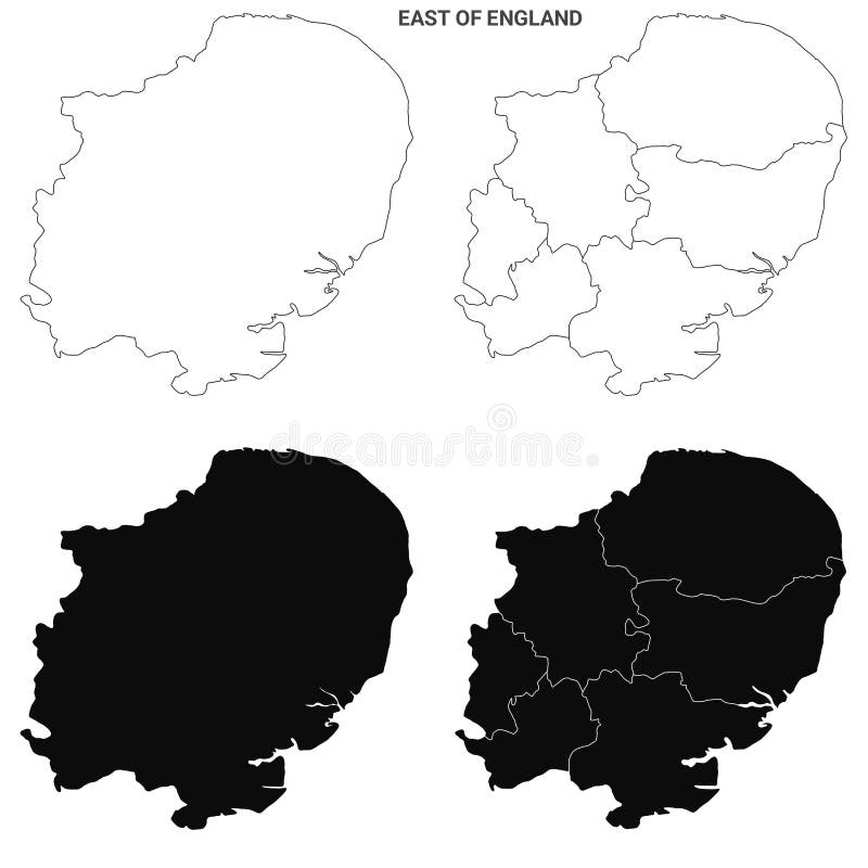 East Anglia England Map English Midlands & East Anglia Special Road