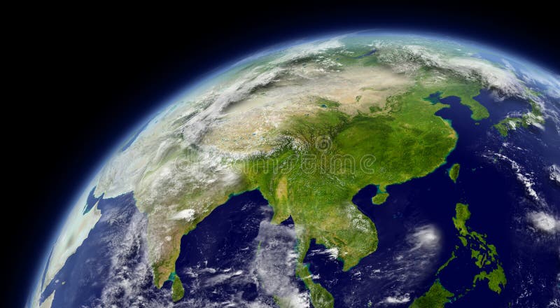 East Asia stock illustration. Illustration of orbit, india - 37551207
