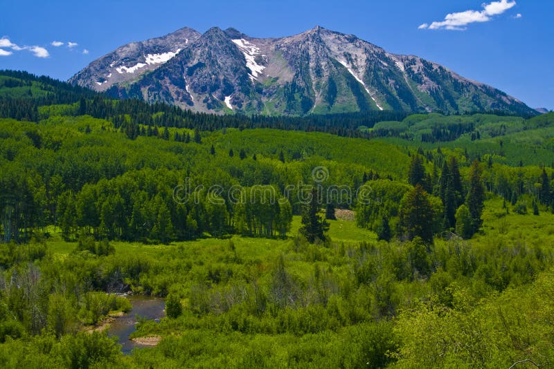 East Beckwith Mountain 2 stock image. Image of green - 10849561