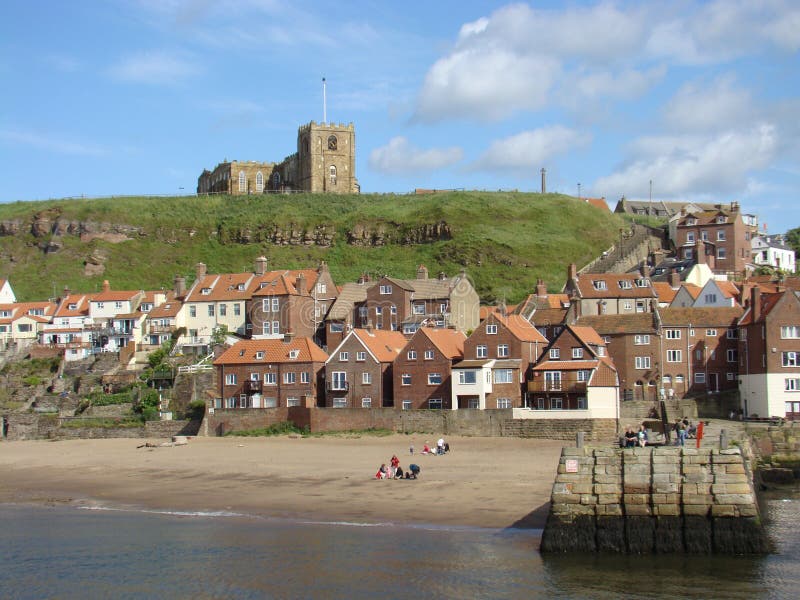 East Cliff,Whitby,Yorkshire Stock Photo - Image of traditional, coast ...