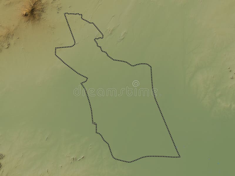 East Darfur, Sudan. Physical. No Legend Stock Illustration ...