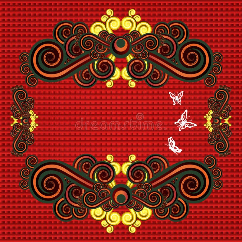 East Decor and Patterns of but Stock Vector - Illustration of knit ...