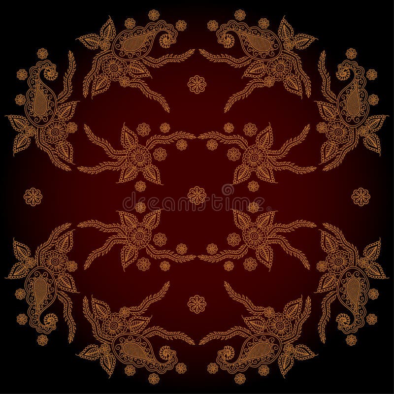 Indian decorative elements stock vector. Illustration of pattern - 25892625