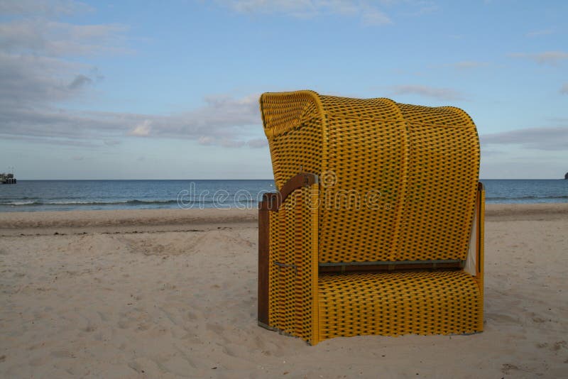East German strandkorb stock photo. Image of back, rental - 3933956
