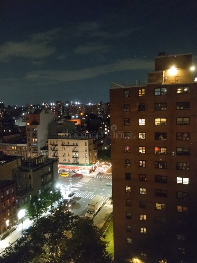East Harlem Nights NYC stock image. Image of east, nights - 253416699