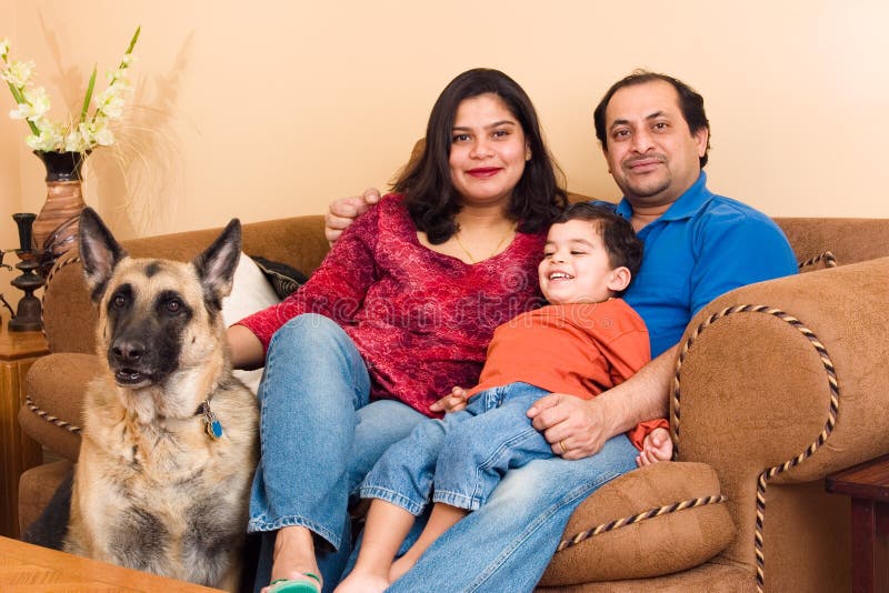 East Indian Family Playing in the Snow Stock Photo - Image of indian ...