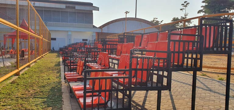 East Java, Indonesia - May 27, 2023 : Empty Stands at GOR Ranggajaya ...