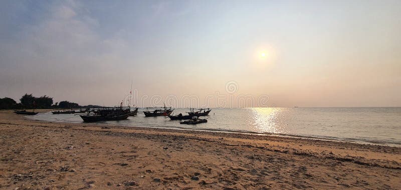 East Java, Indonesia - May 20, 2023 : Sunset View at Panduri White ...
