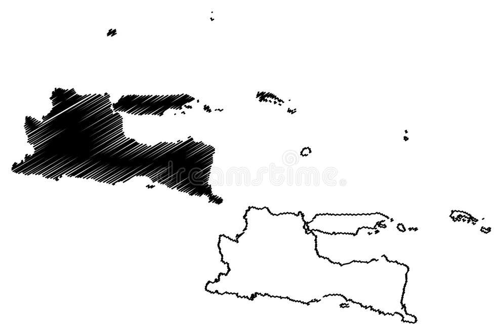 East Java map vector stock vector. Illustration of continent - 132079407