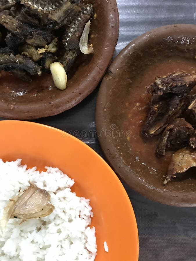 East Java Specialty Food Fried Eel Stock Photo - Image of culinary ...