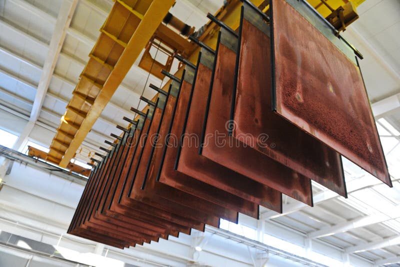 East Kazakhstan Region, Kazakhstan - 12.02.2015 : Layers of Cathode ...