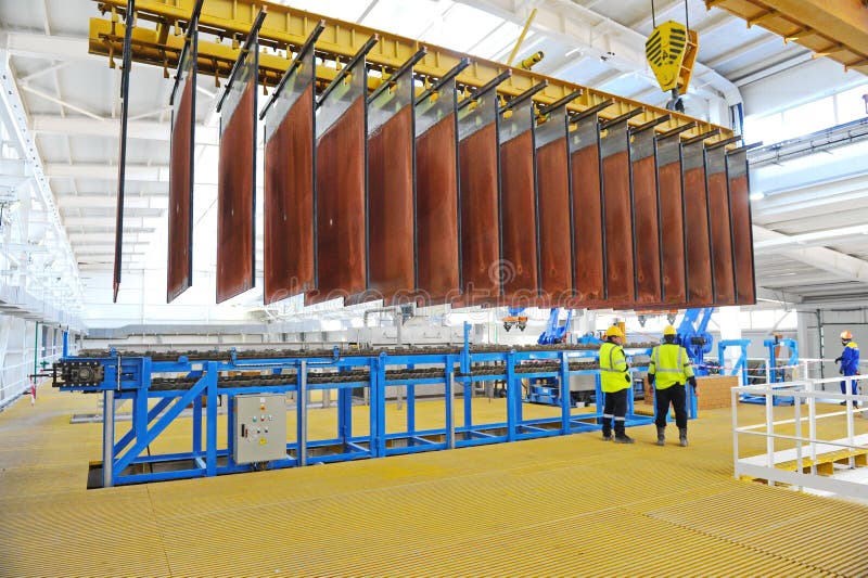 East Kazakhstan Region, Kazakhstan - 12.02.2015 : Layers of Cathode ...