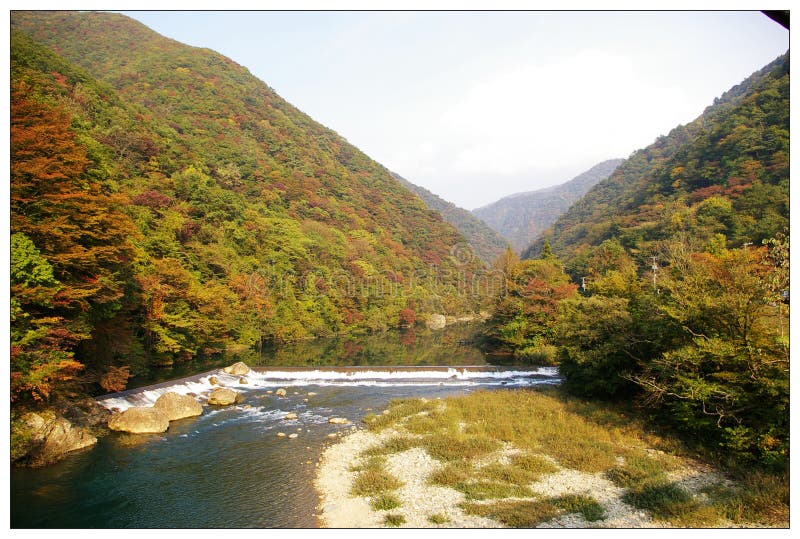 East North Japan Mountain and Rivers Stock Photo - Image of japan ...