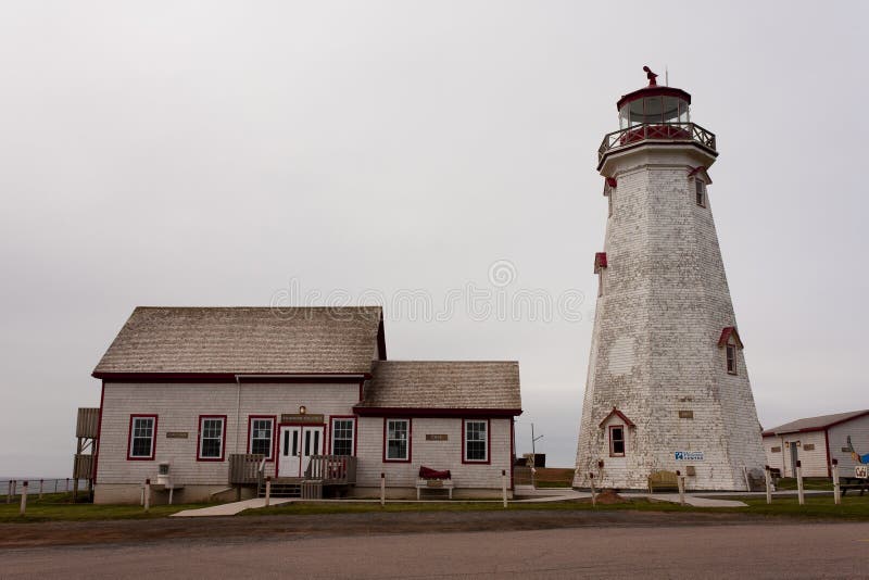 East Point Lighthouse stock photo. Image of tourism, overcast - 25598926