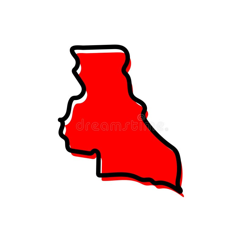 East Region of the Cameroon Vector Map Illustration Stock Vector ...