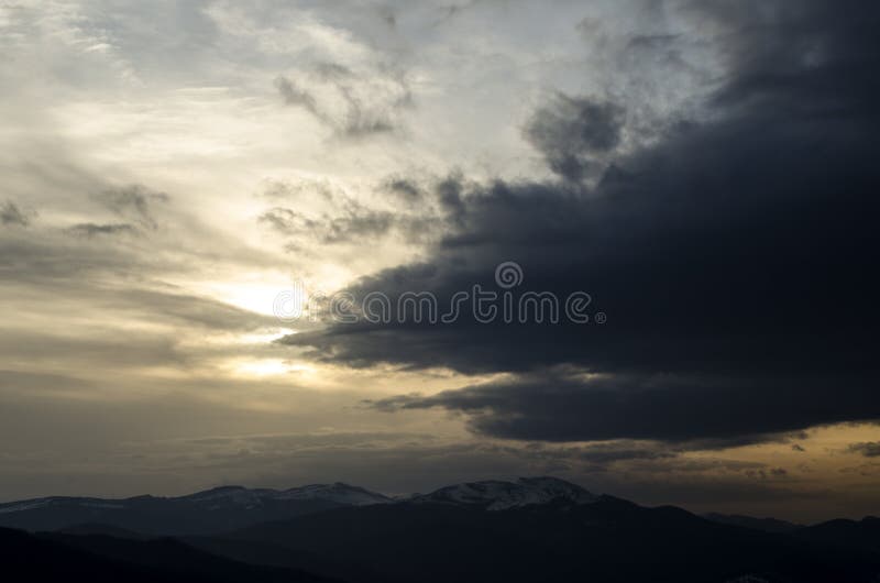 East, sunset stock photo. Image of rays, road, mountains - 93873732