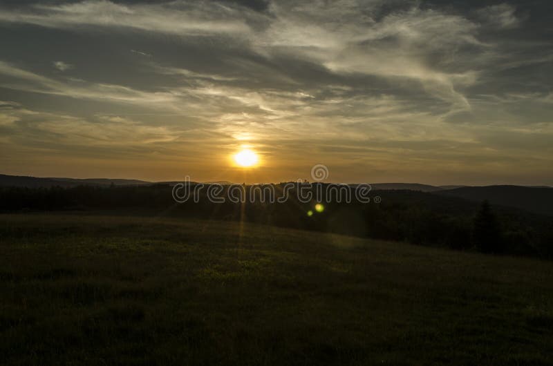 East, sunset stock photo. Image of trees, walk, shadow - 96456932