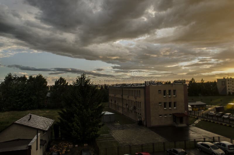 East, sunset stock image. Image of sunset, shield, forest - 96571207