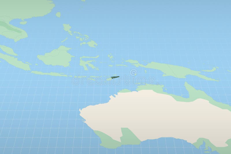 East Timor Highlighted on a Detailed Map, Geographic Location of East ...