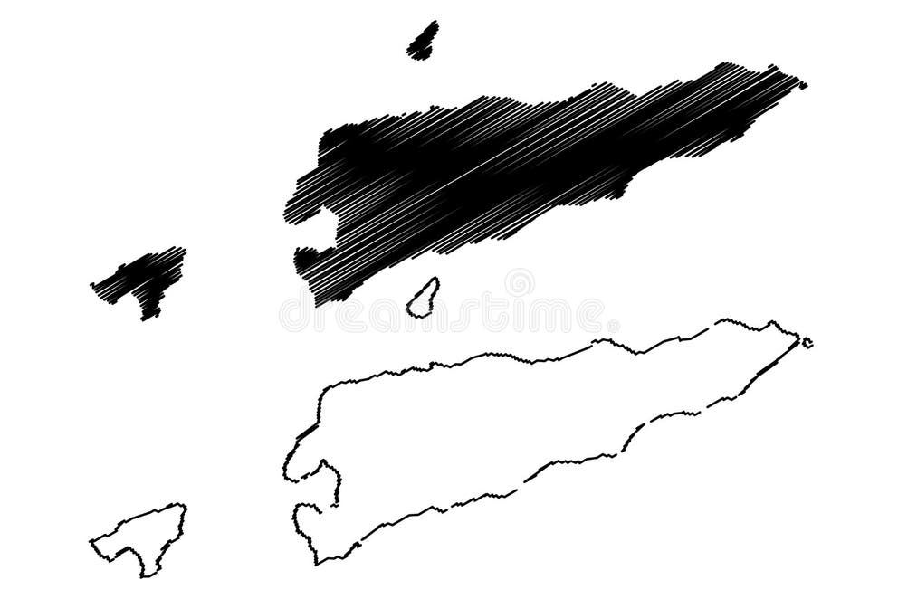 East Timor map vector stock vector. Illustration of drawing - 102574765