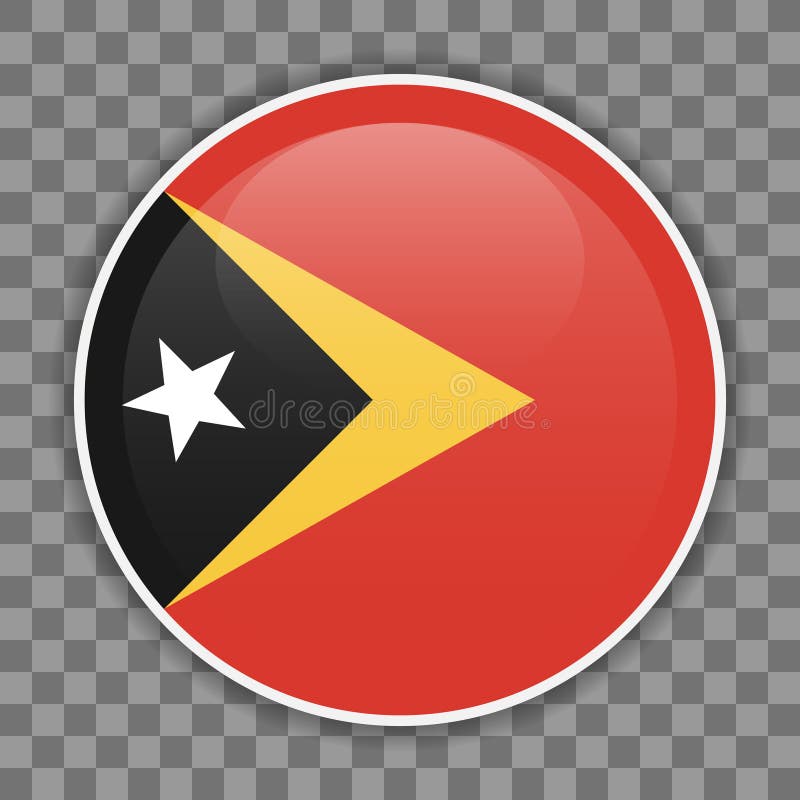 East Timorese Flag Icon on Checkered Background Stock Vector ...