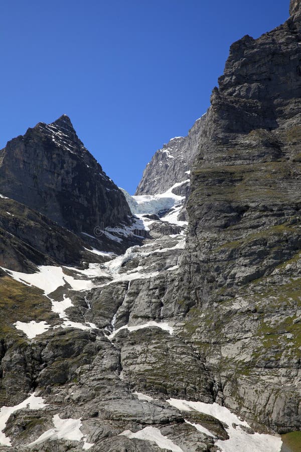 East Wall of Eiger Mountain Stock Photo - Image of climb, bern: 47693120