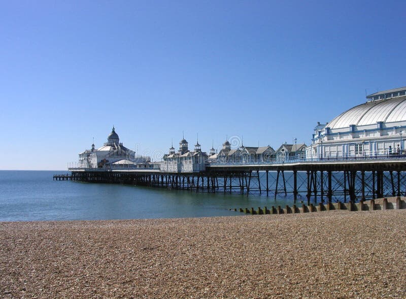 Eastbourne Pier stock photo. Image of promenade, tourist - 3248416