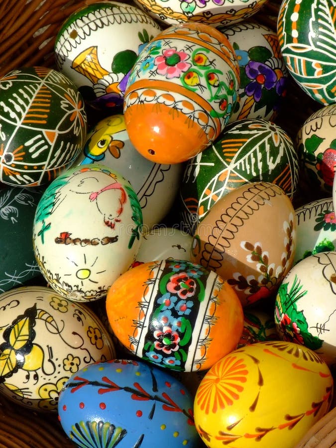 Cluster of easter eggs stock photo. Image of easter, pattern - 16762798