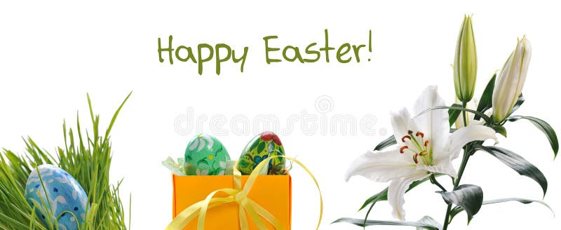 Happy Easter Large Chocolate Easter Egg with Sample Text Stock Photo ...