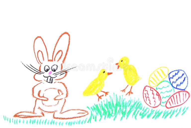 Child Easter Drawing Stock Illustrations – 13,717 Child Easter Drawing ...