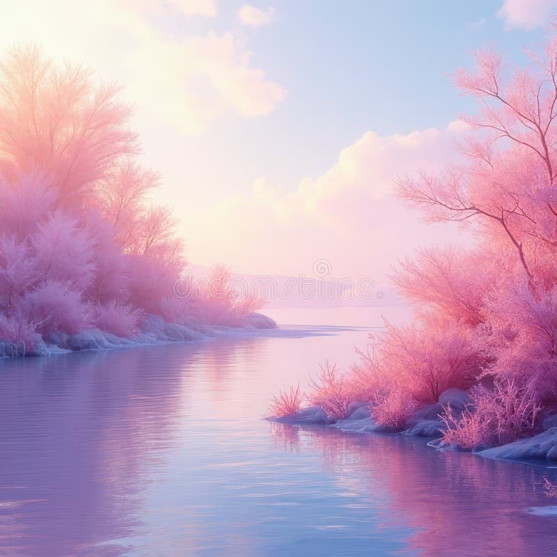 Easter AI Dreamscape - Abstract Landscape with Pastel Colors and ...