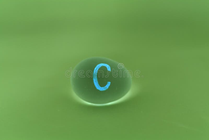 Easter Alphabet on Egg. Easter Egg Letter C Background Stock Photo ...