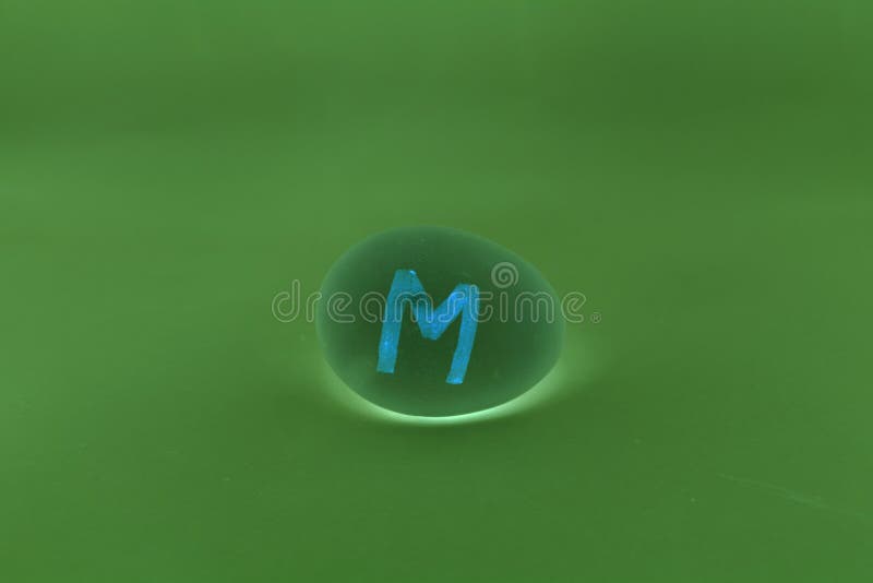 Easter Alphabet on Egg. Easter Egg Letter M Background Stock Image ...