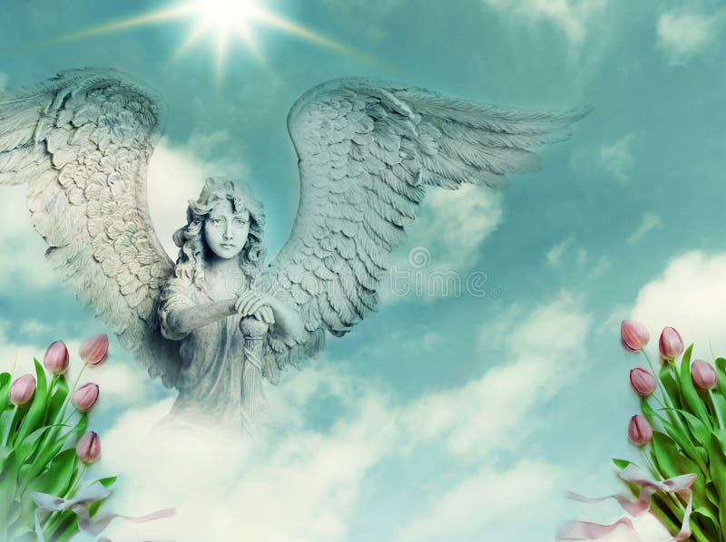 Easter angel stock image. Image of statue, space, nature - 29503241