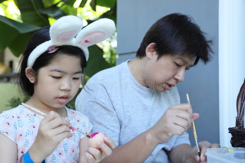 Easter in Asian stock image. Image of family, color - 354996199