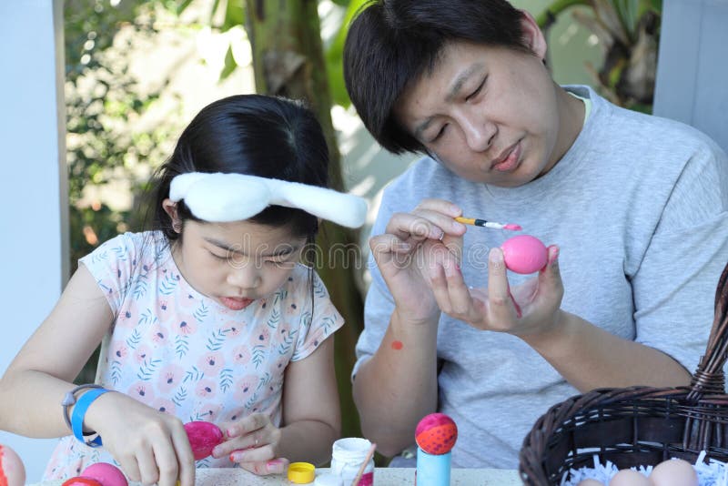 Easter in Asian stock image. Image of family, child - 354996311