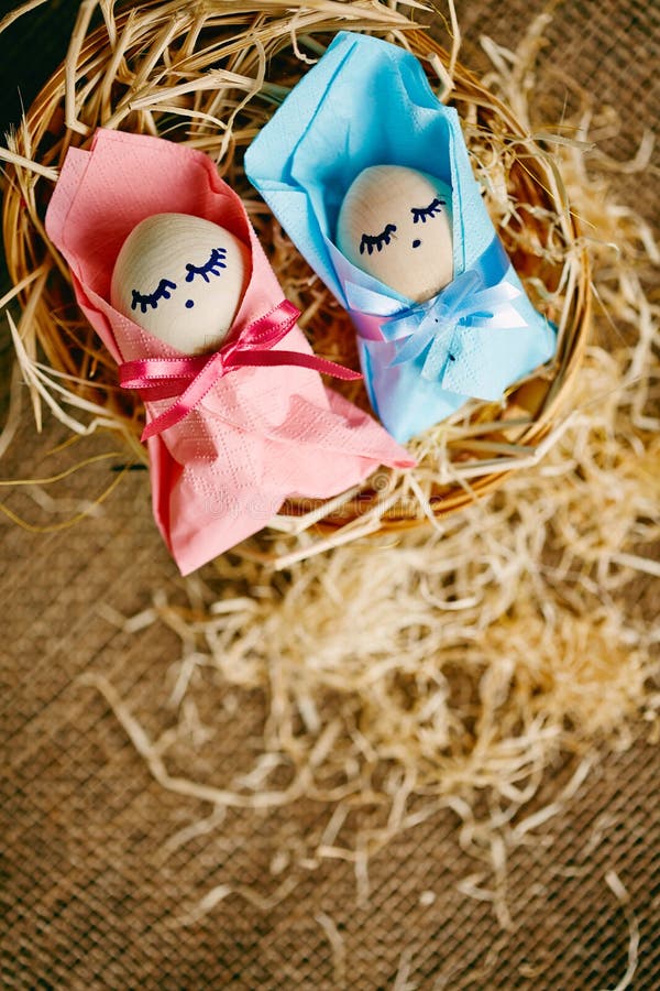 Easter babies stock photo. Image of concept, pink, nestle - 57054706