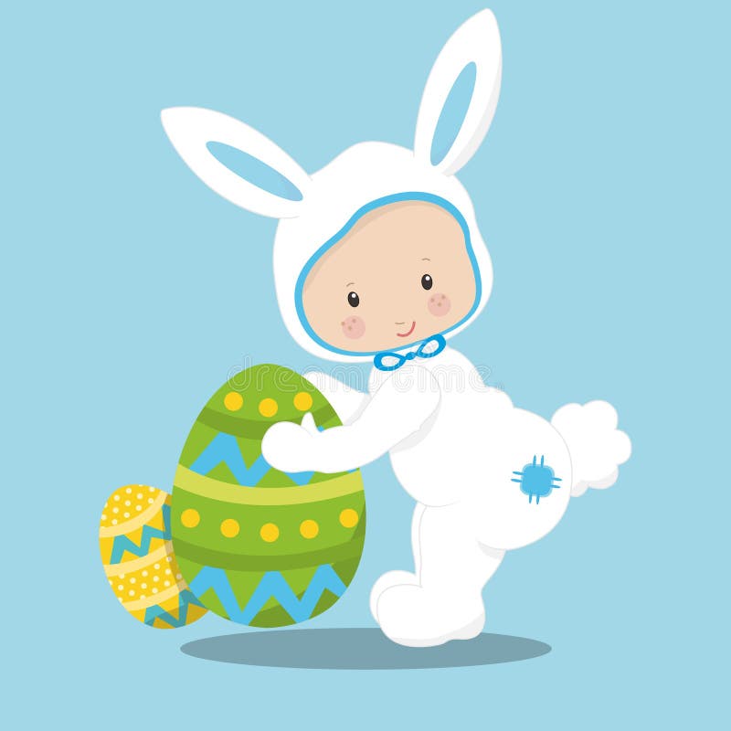 Easter Baby Boys with Eggs 06 Stock Vector - Illustration of vector ...