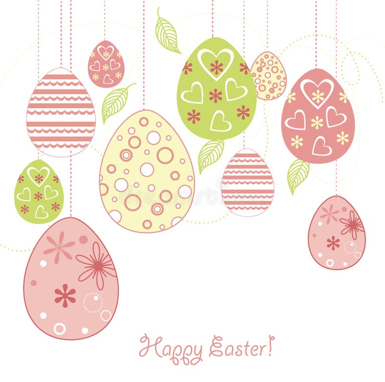 Easter background stock vector. Illustration of decoration - 24154265