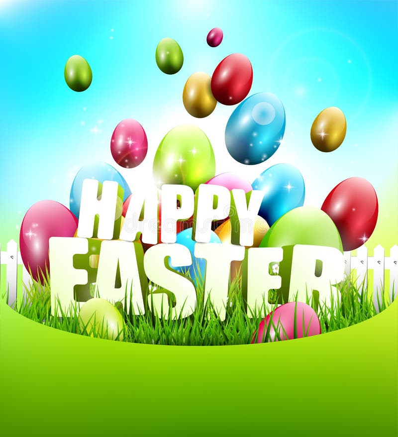 Easter Background stock vector. Illustration of plant - 8758286