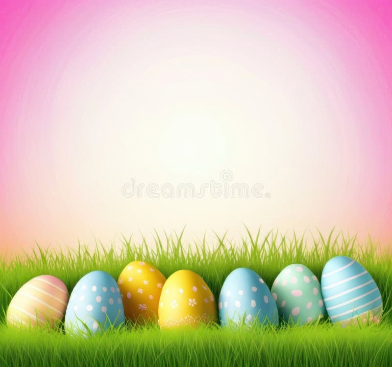 Easter Background of Chocolate Egg Lying on the Ground Stock ...